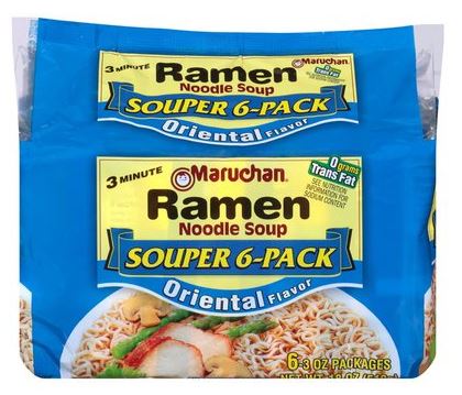Maruchan Ramen Noodle Soup, Oriental Flavor, 6-Pack, 6 ct — Goisco.com