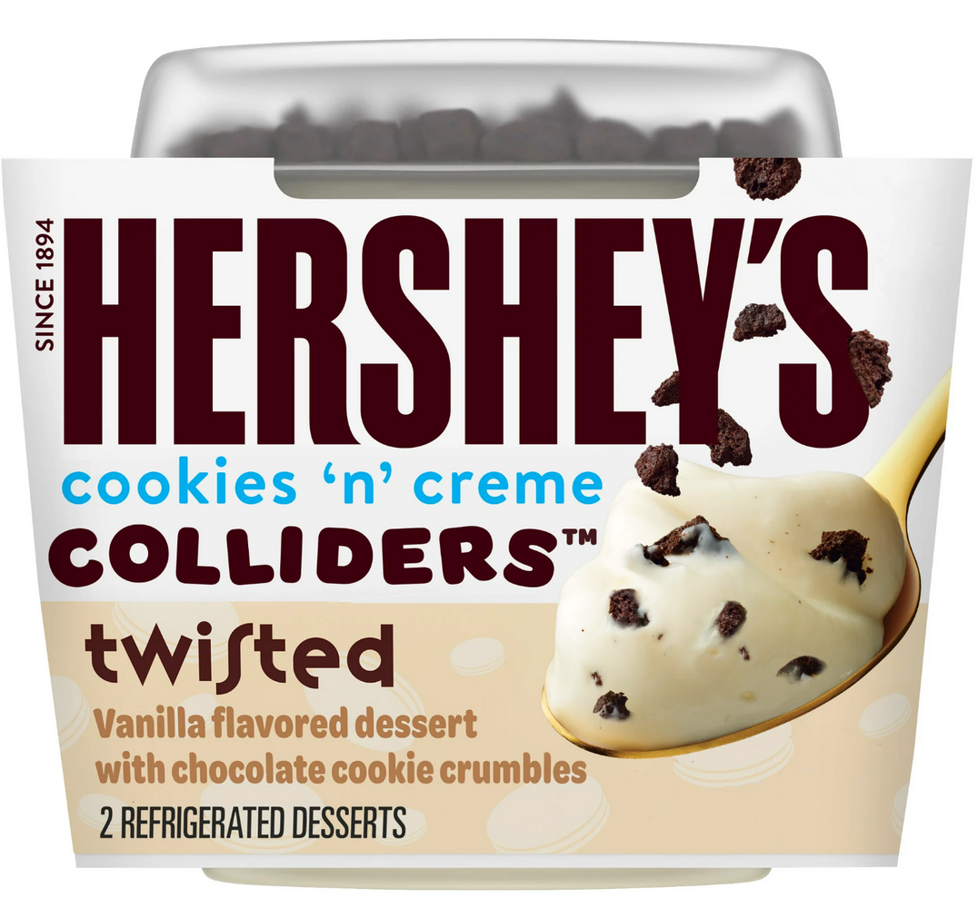 Hershey's Cookies N' Cream Twisted Colliders Dessert Pudding Cup , 7 o ...