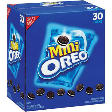 Nabisco Mini Oreo Chocolate Sandwich Cookies, 30 packs — Goisco.com