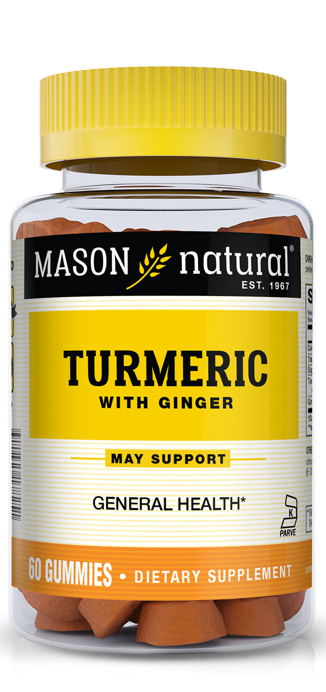 Mason Turmeric With Ginger, 80 gummies — Goisco.com