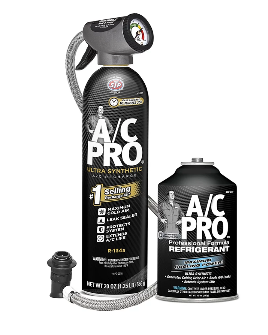 A/C Pro Professional Formula R-134a Car Refrigerant Kit, 20 oz + 10 oz ...