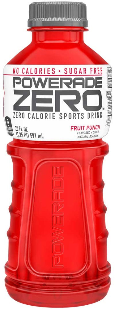 Powerade Zero Calorie Sports Drink, Fruit Punch, 20 oz — Goisco.com