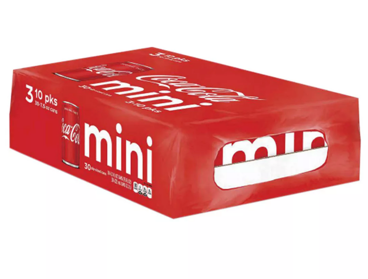Coca-Cola Mini Cans, 30-Pack , 30 x 7.5 oz — Goisco.com