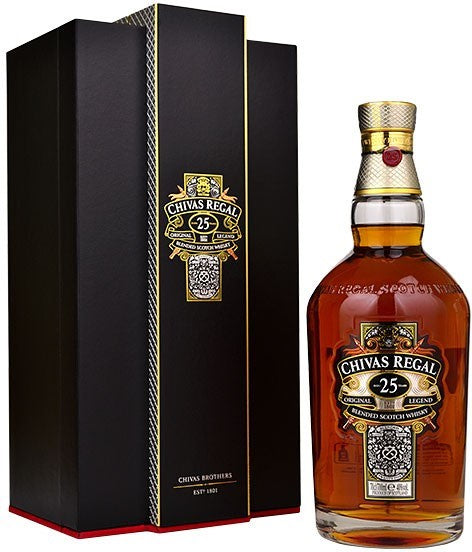 Chivas Regal Blended Scotch Whisky in Giftbox Aged 25 Years, 40% Vol ...