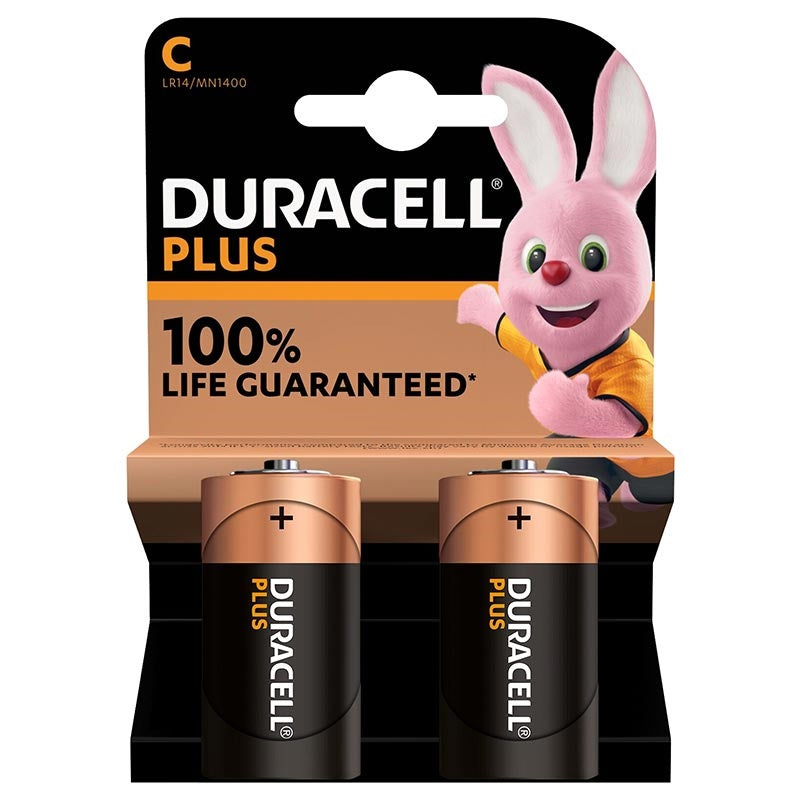 Duracell Plus Power C2 Alkaline Batteries , 2 ct — Goisco.com