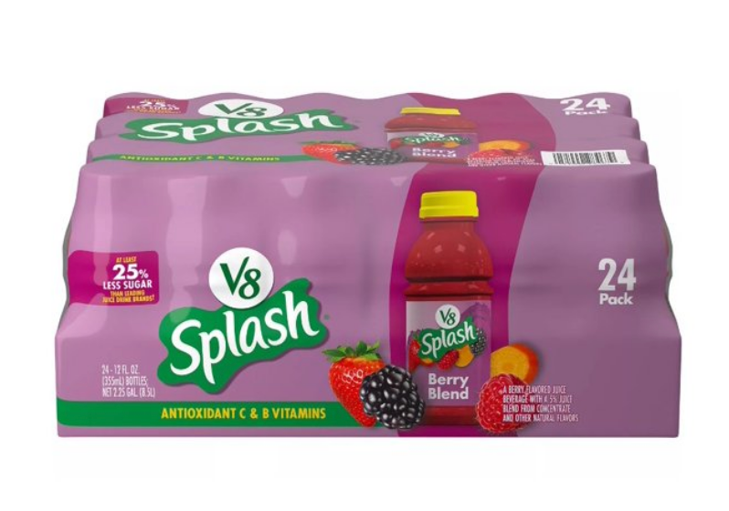 V8 Splash Berry Blend Juice, 24-Pack , 24 x 12 oz — Goisco.com