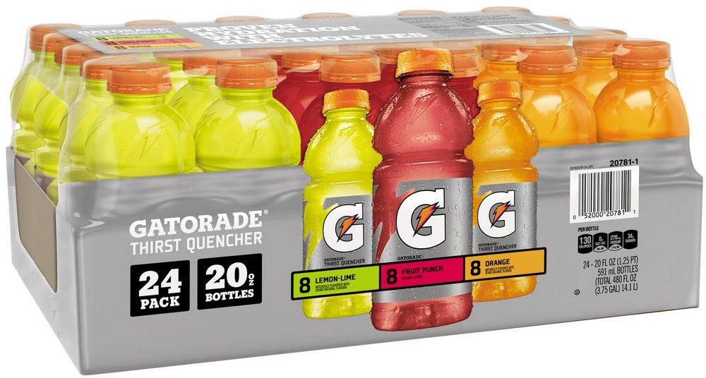 Gatorade Thirst Quencher Variety Pack, 24 x 20 oz — Goisco.com