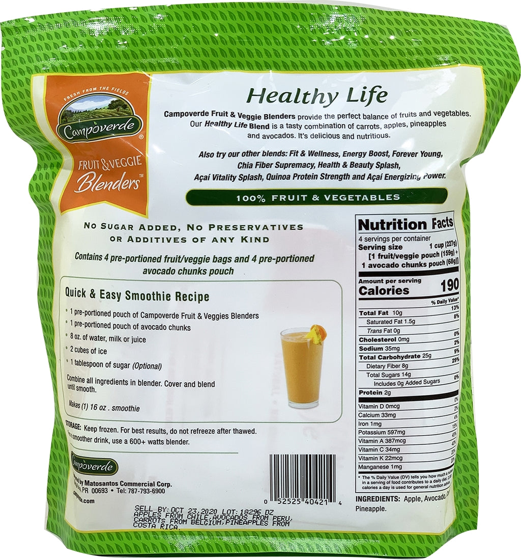 Campoverde Fruit & Veggie Blenders Healthy Life, 2 lbs — Goisco.com