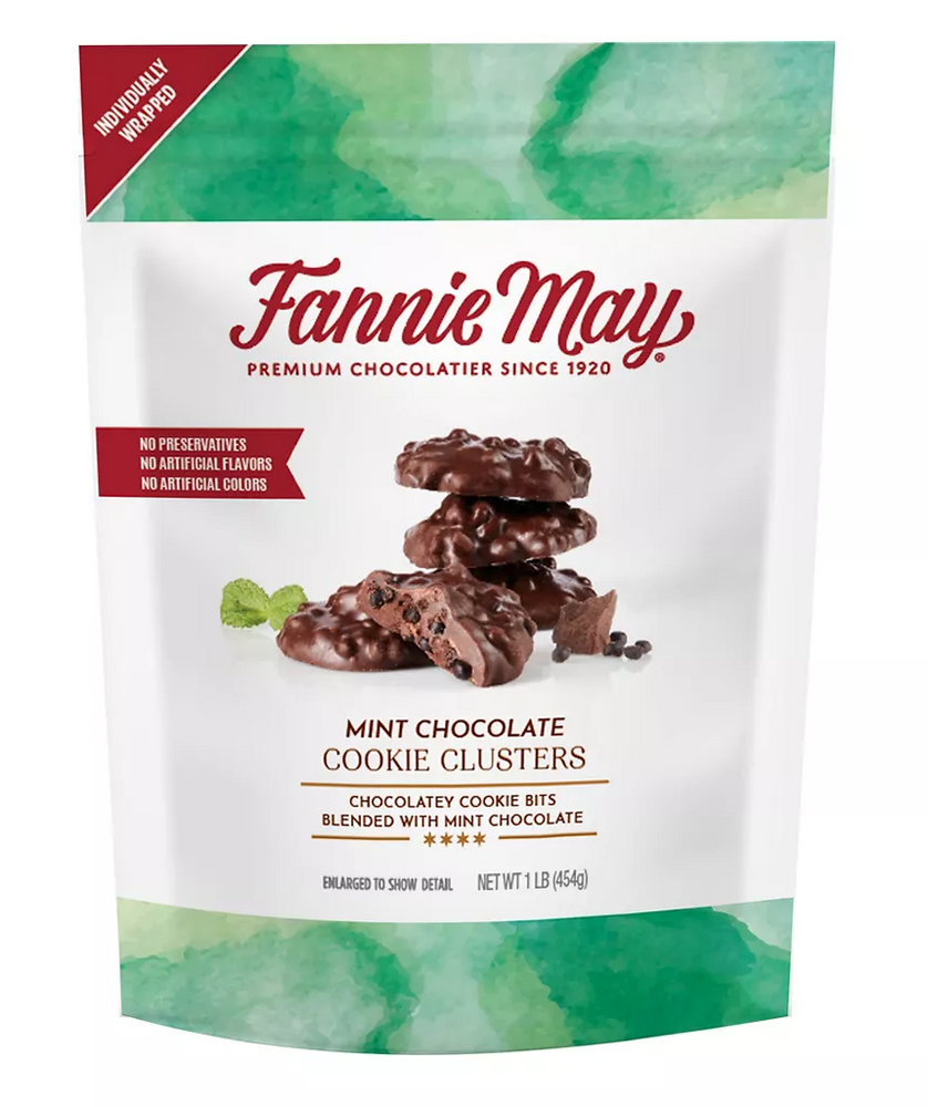 Fannie May Mint Cookies Clusters , 1 lbs — Goisco.com