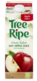 Tree Ripe 100% Apple Juice, 52 oz — Goisco.com