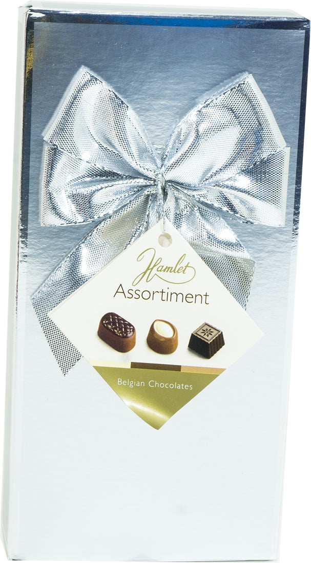 Hamlet Assorted Belgian Chocolates Gift Box, Silver, 125 gr — Goisco.com