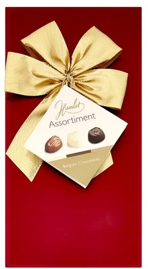 Hamlet Assorted Belgian Chocolates Gift Box, Red with Bow, 125 gr ...