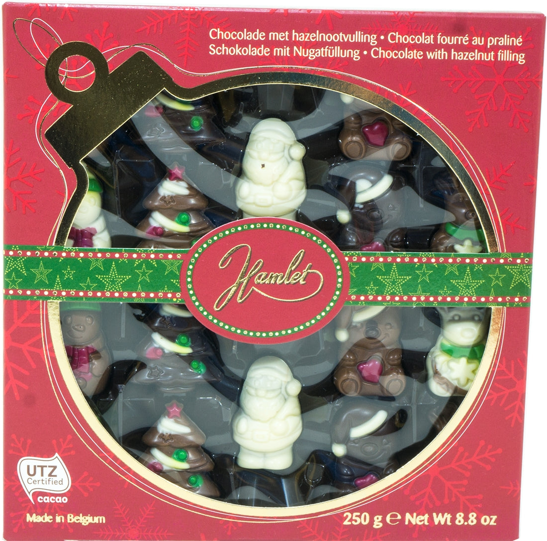 Hamlet Christmas Figurines Belgian Chocolates with Hazelnut Filling, 2 ...
