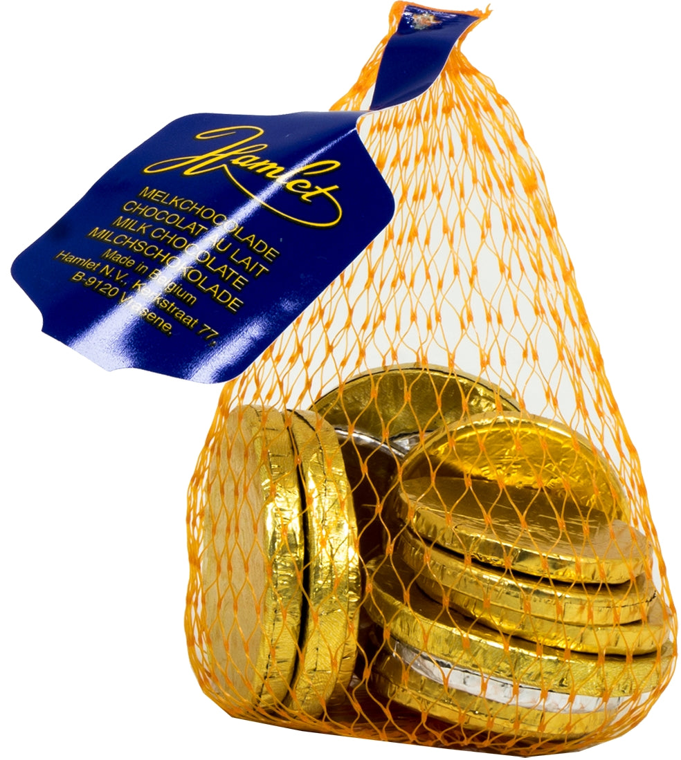 Hamlet Milk Chocolate Euro Coins, 100 gr — Goisco.com