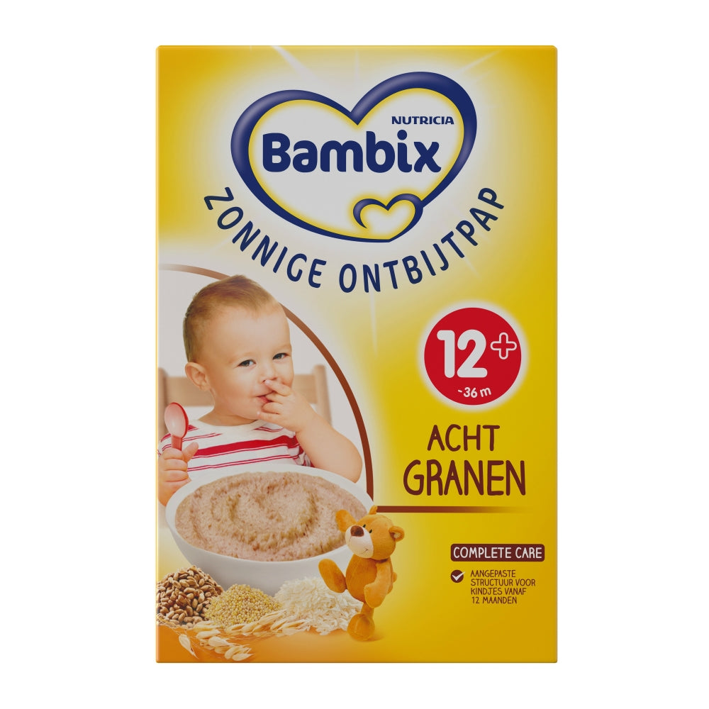 Bambix Acht Granen, 12+ Months, Zonnige Ontbijtpap, 250 gr — Goisco.com