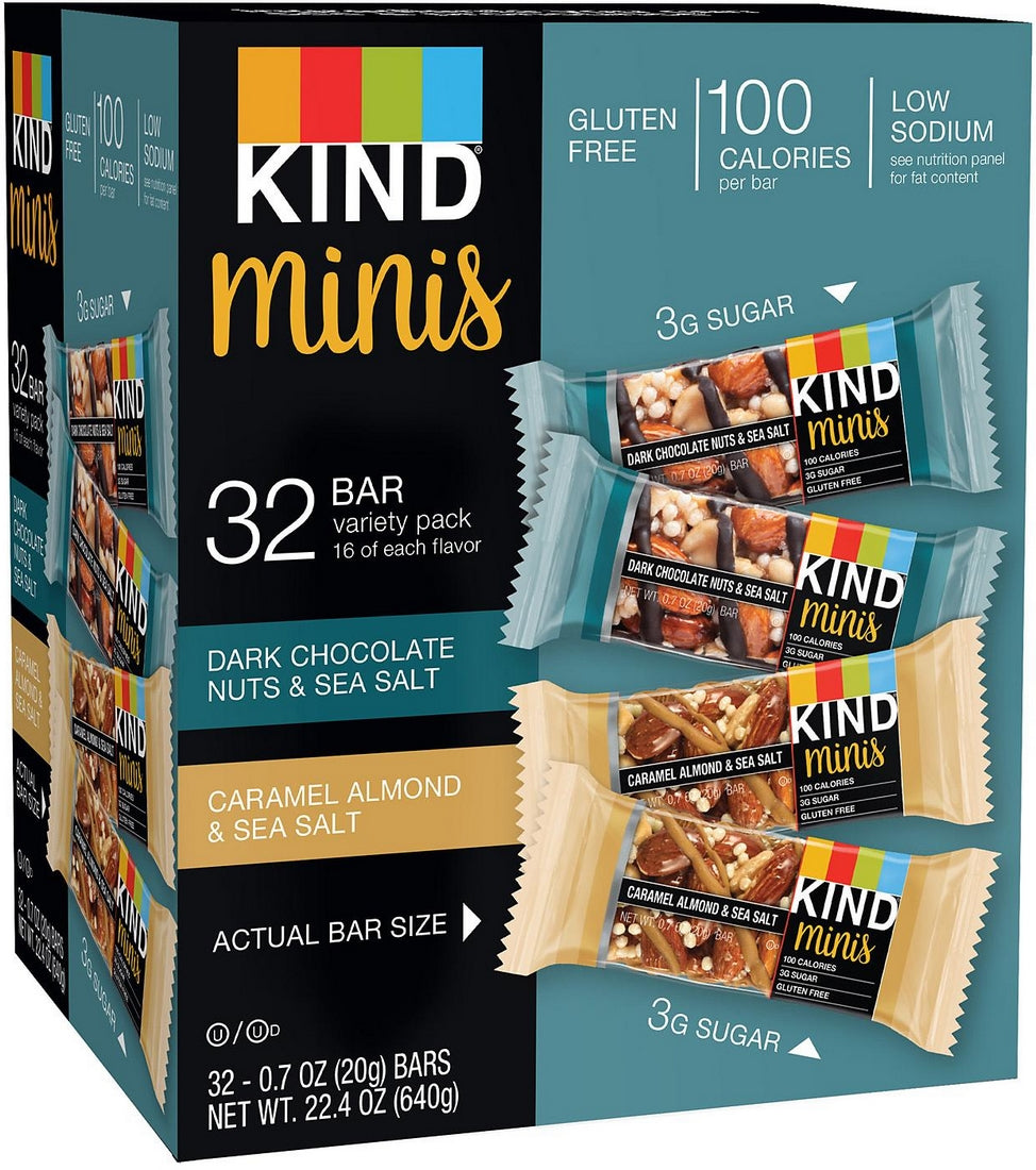 Kind Minis Snacks Variety Pack, 32 ct — Goisco.com