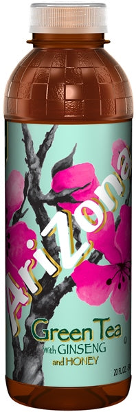 AriZona Green Tea with Ginseng and Honey, 20 oz — Goisco.com