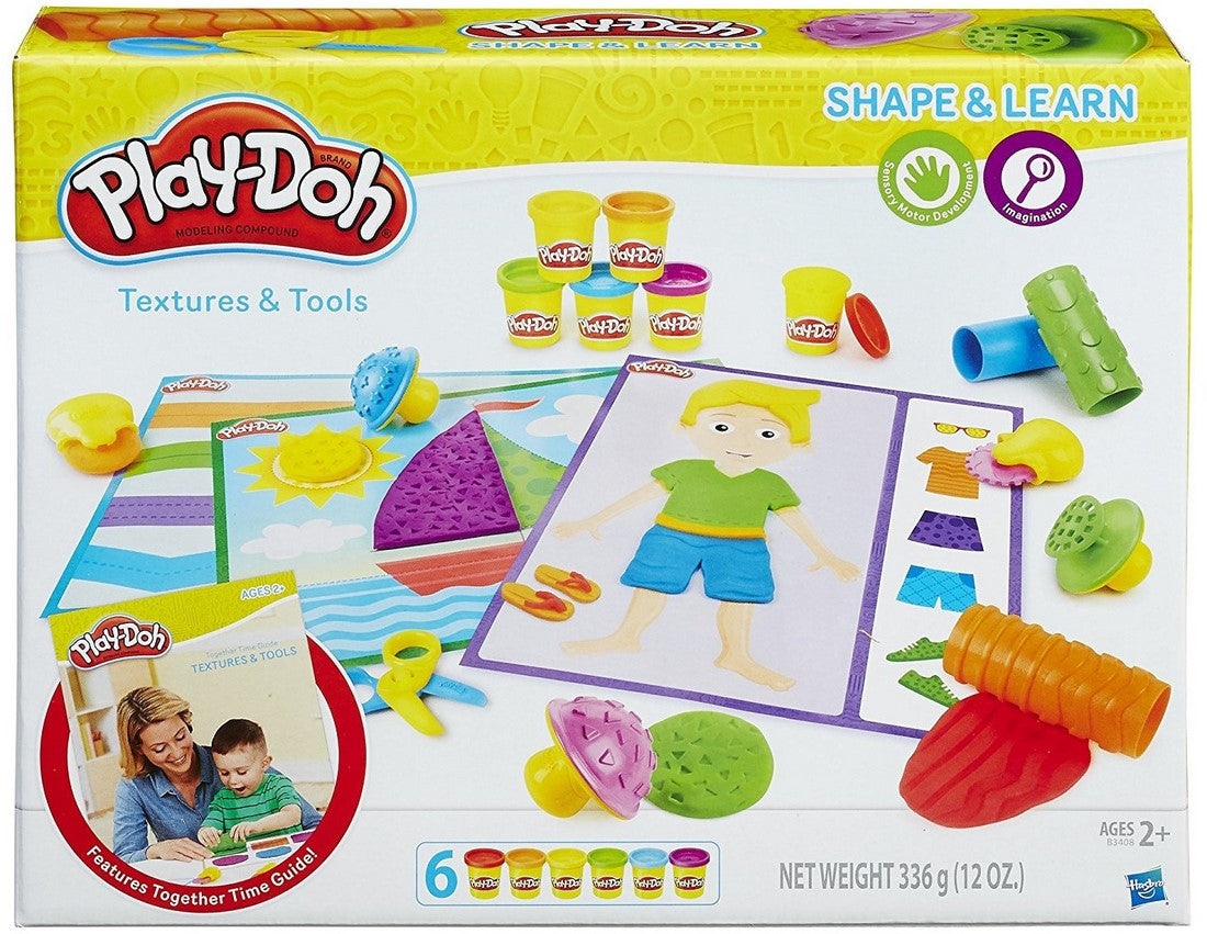 Hasbro Play-Doh Texture 'n Tools with 6 Clay Tubs, — Goisco.com