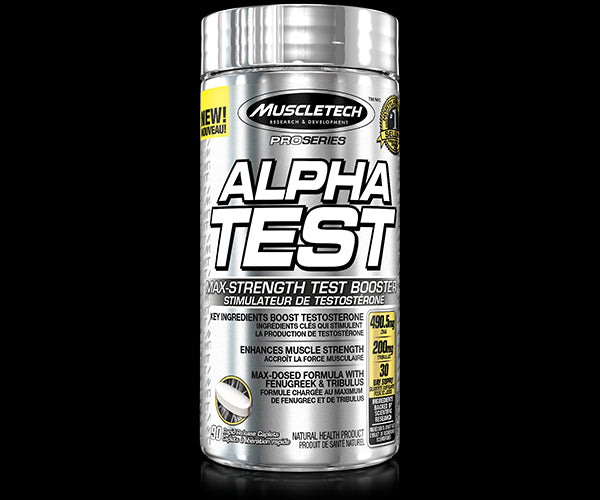 Muscletech Alphatest Max Strength Testosterone Booster Capsules, 120 c ...