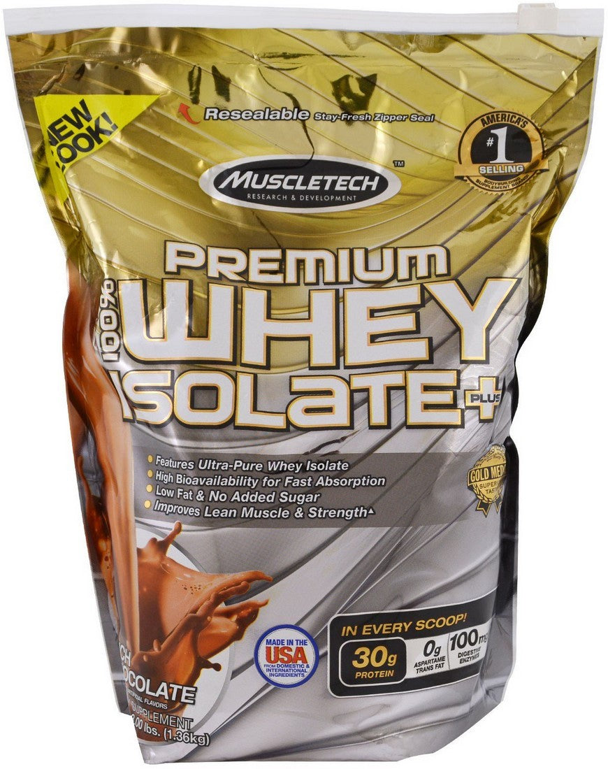 Muscletech Premium Whey Isolate, Rich Chocolate, 1.36 kg — Goisco.com