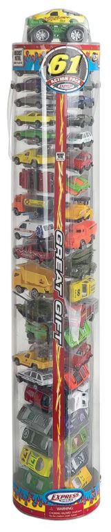 Express Wheels Car Toys Tube Set , 61 pcs — Goisco.com