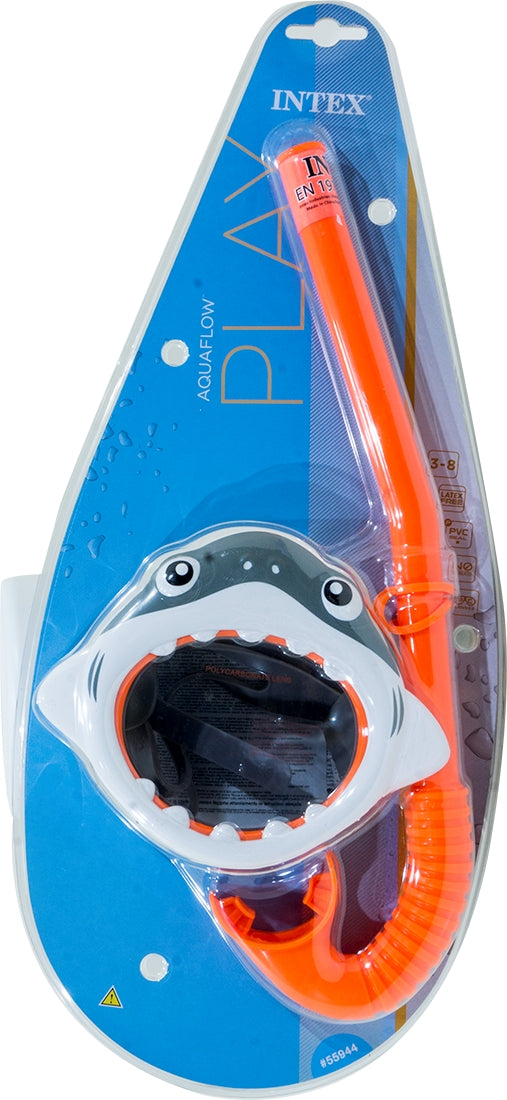 Intex Shark Fun Kids Mask Set, Model# 55944 — Goisco.com