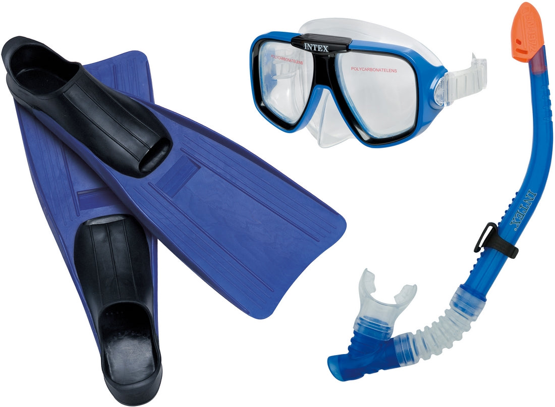 Intex Reef Rider Sport Set, Mask, Snorkel and Fins, Model# 55957 ...