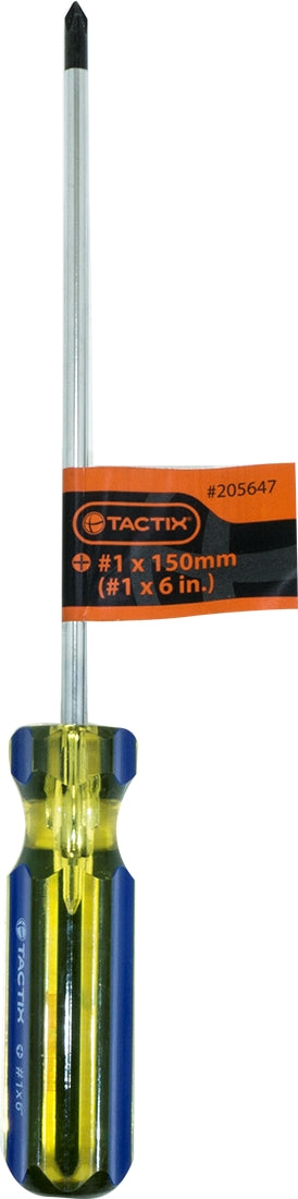 Tactix Screwdriver Phillips, 6 inch , 1 x 150 mm (1 x 6 inch) — Goisco.com