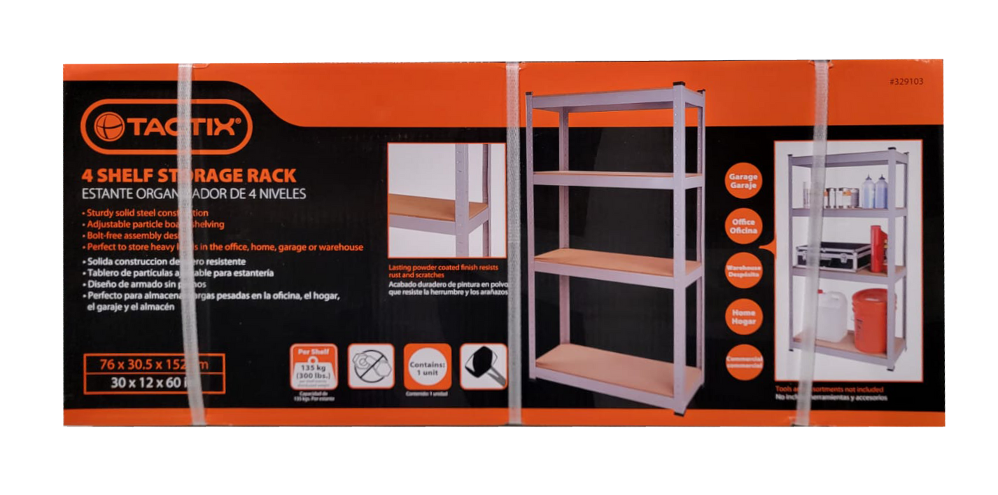 Tactix 4 Shelf Storage Rack — Goisco.com