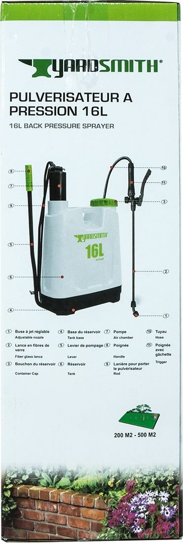 Yardsmith Pressure Sprayer, 16 L — Goisco.com