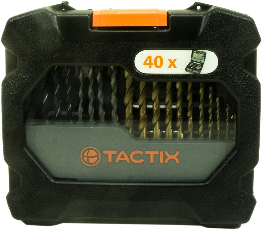 Tactix Drill Bit Set, 40 pc — Goisco.com