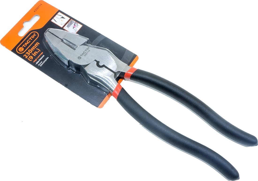 Tactix Leverage Linesman Pliers, #200114, 9 in — Goisco.com