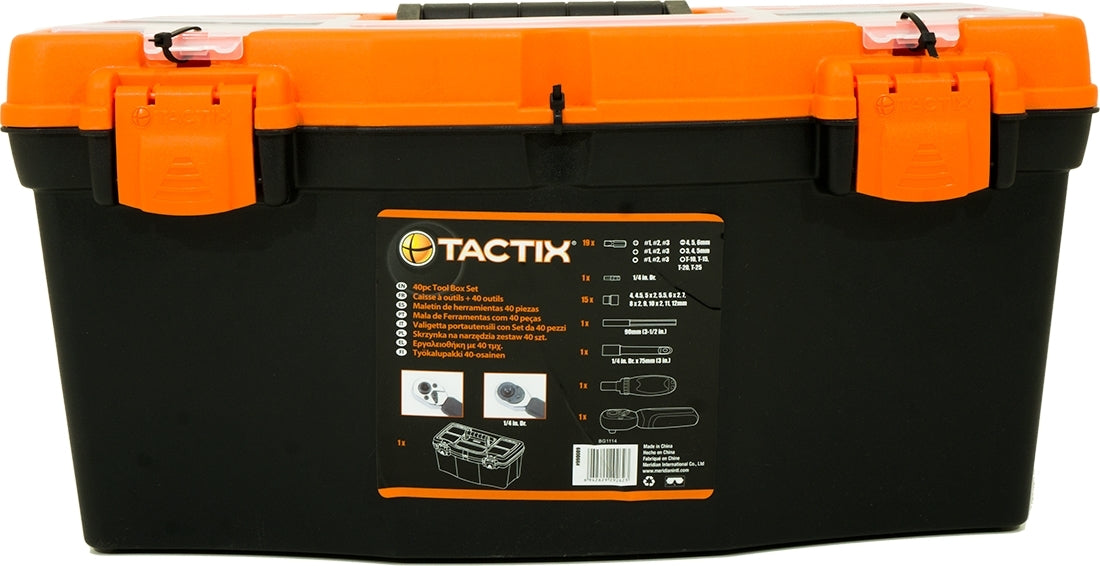 Tactix 40-Piece Tools & Tool Box, 40 pcs — Goisco.com