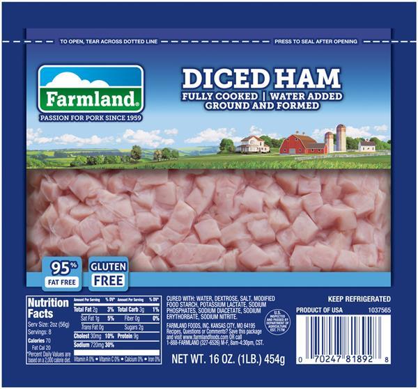 Farmland Diced Low Fat Ham, 16 oz — Goisco.com