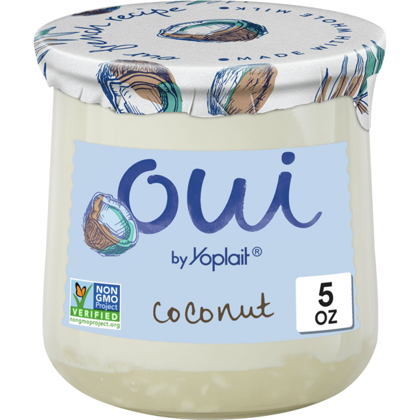 Yoplait Oui French Style Yogurt, Coconut Flavor, 5 oz — Goisco.com