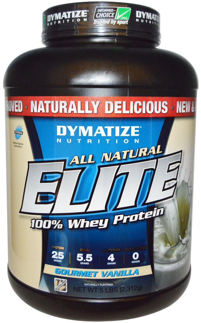 Dymatize Elite All Natural 100% Whey Protein, 5 lbs — Goisco.com