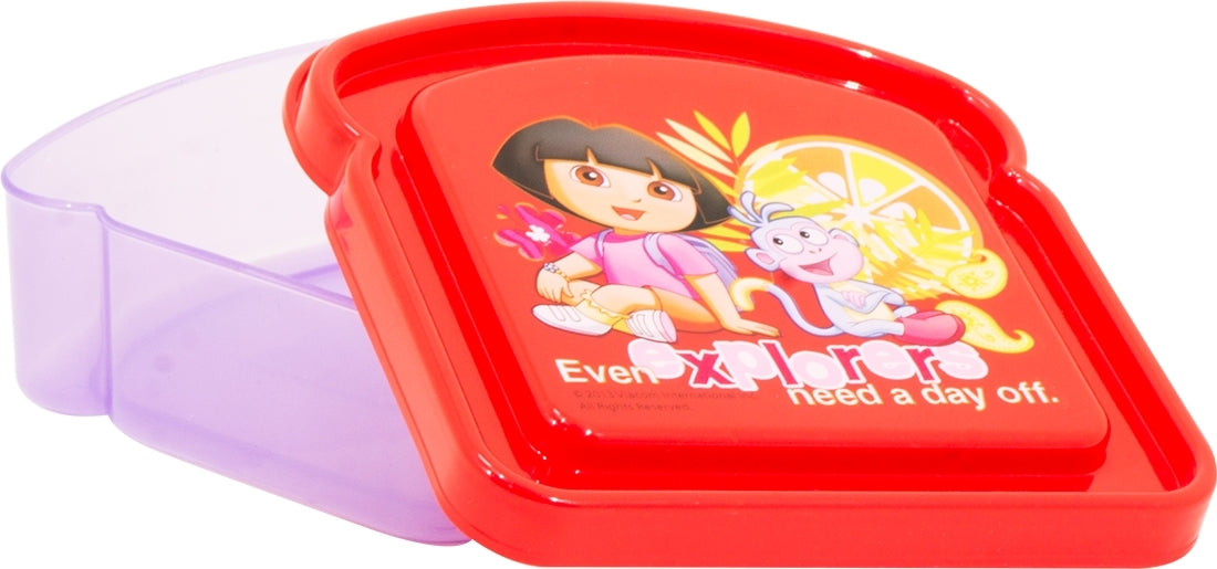 Zak Designs Dora Bread Shaped Sandwich Container, — Goisco.com