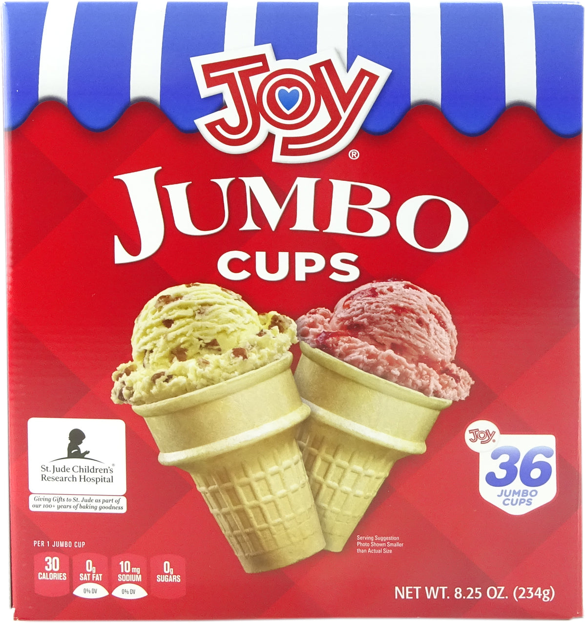 Joy Jumbo Ice Cream Cups, 3 x 12 ct — Goisco.com
