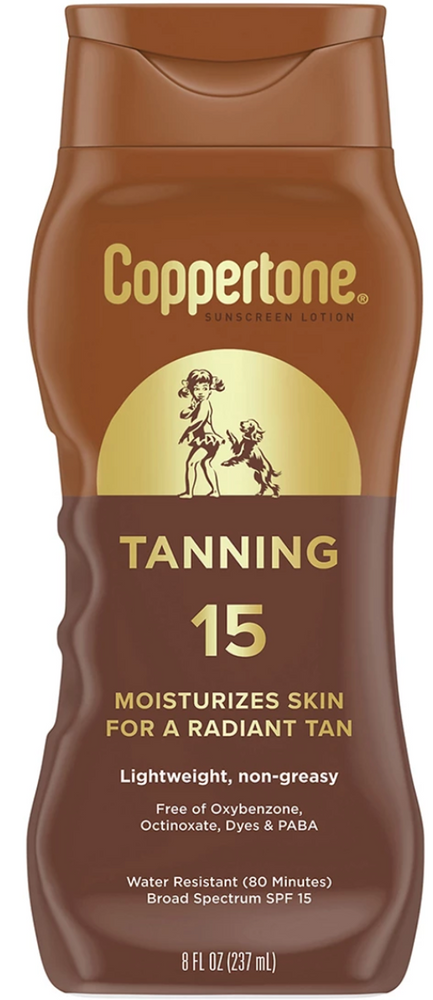 Coppertone Tanning Lotion SPF 15 Sunscreen , 8 oz — Goisco.com