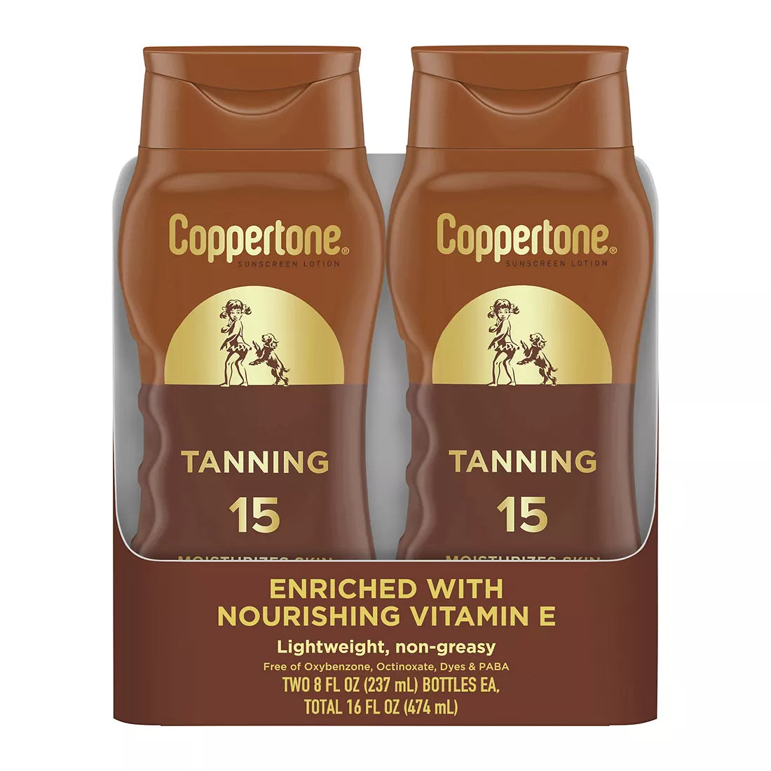 Coppertone Tanning Sunscreen 2-Pack, SPF 15, 2 x 8 oz — Goisco.com