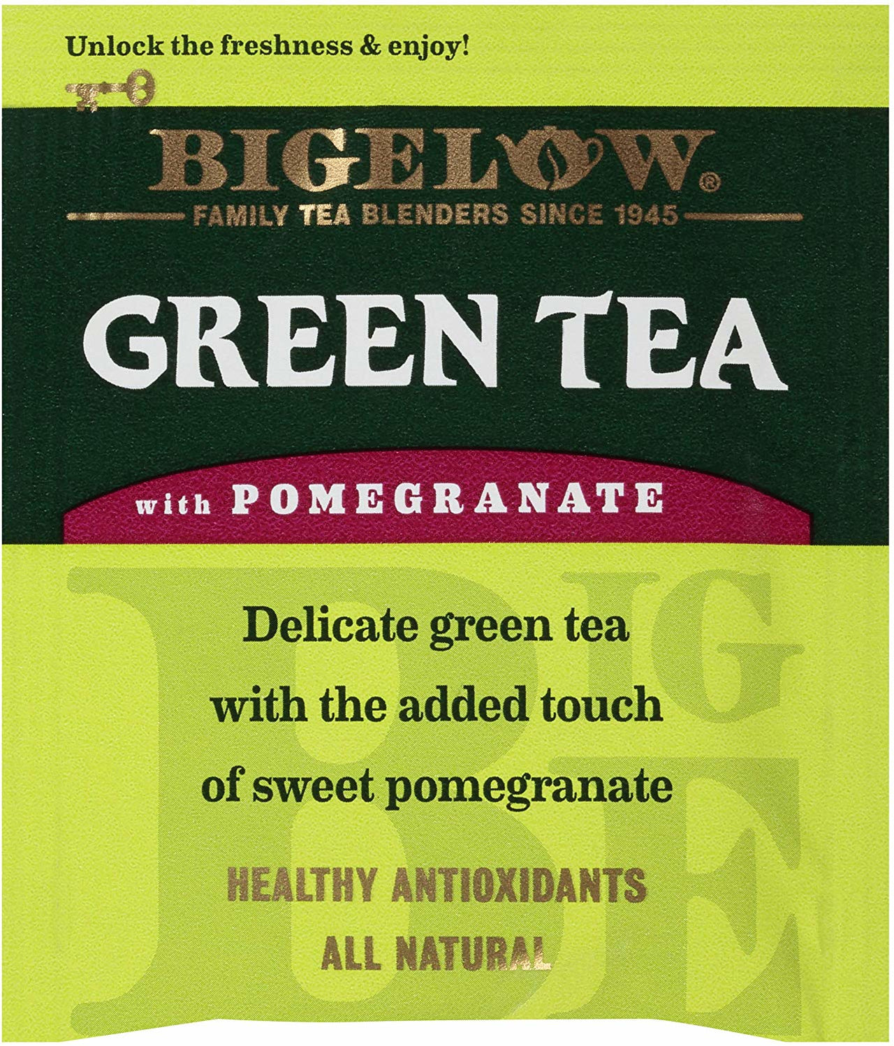 Bigelow Green Tea With Pomegranate, 20 ct — Goisco.com