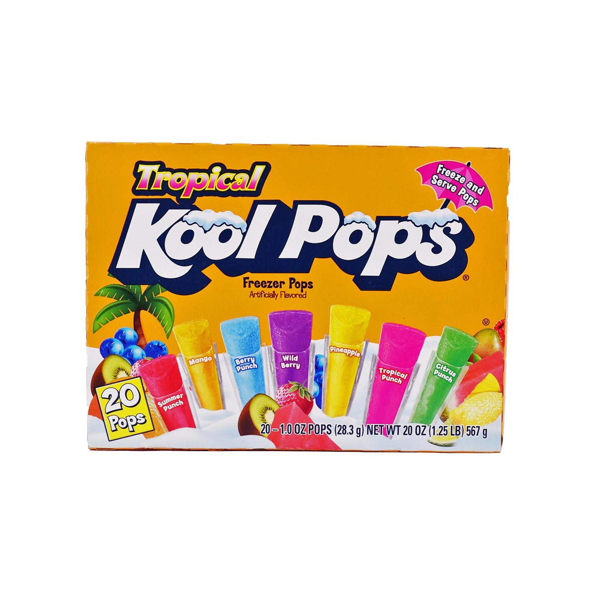 Kool Pops Tropical Freezer Pops , 20 ct — Goisco.com