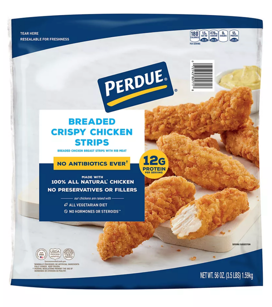 Perdue Frozen Breaded Crispy Chicken Strips , 3.5 lbs — Goisco.com