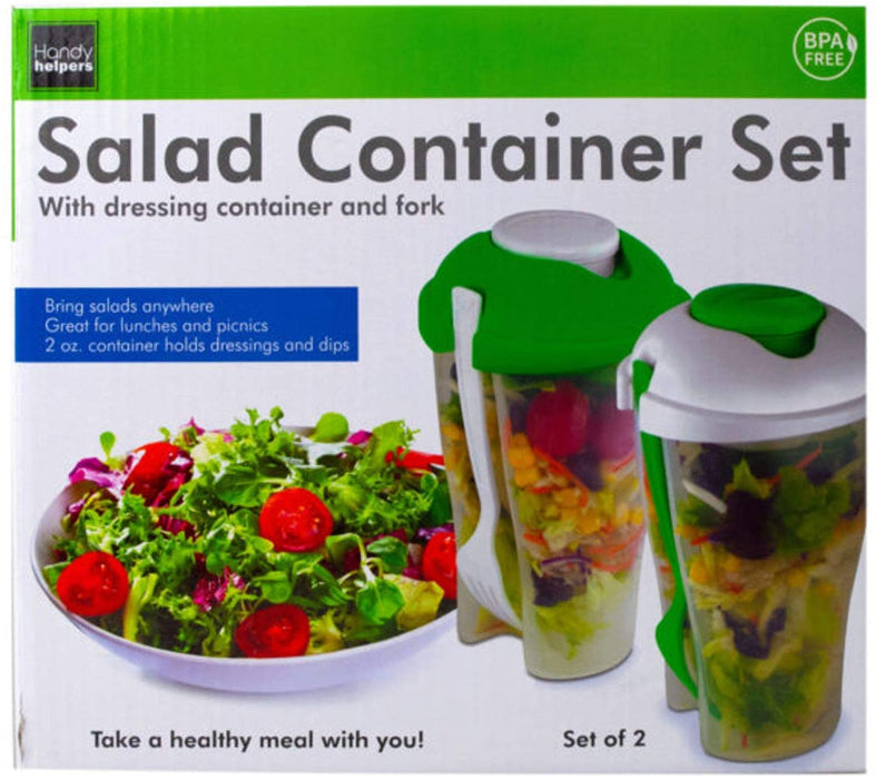 Handy Helpers Salad Container Set , 2 pcs — Goisco.com