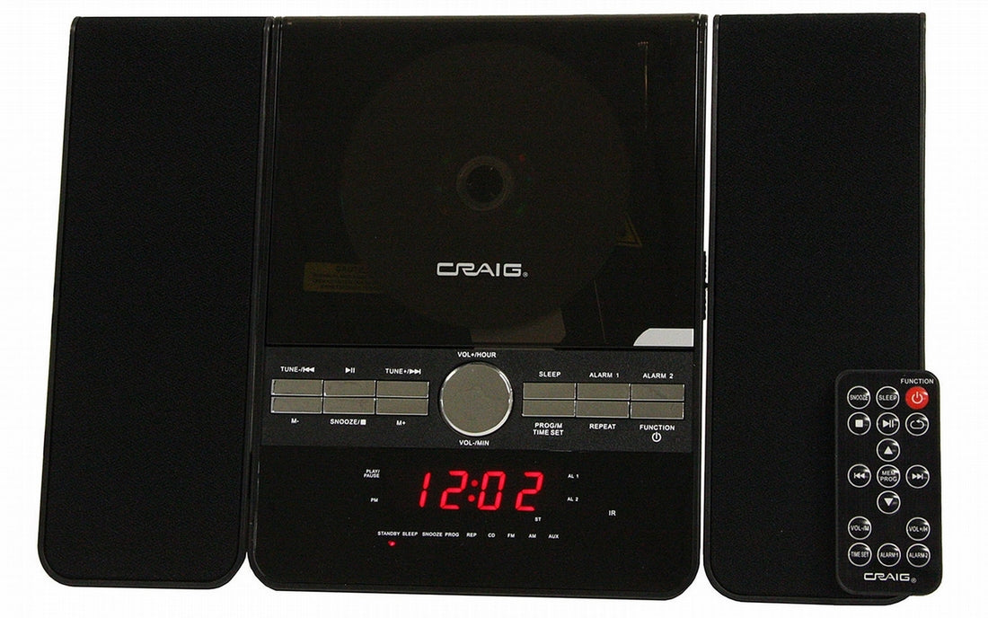 Craig Bluetooth 3-Piece CD Shelf System, Model #CM427BTBK — Goisco.com