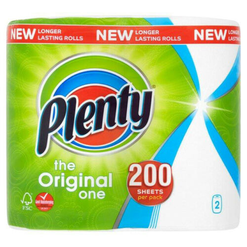 Plenty White Kitchen Towel, 2-Pack, 100 Sheets, 2 ct — Goisco.com