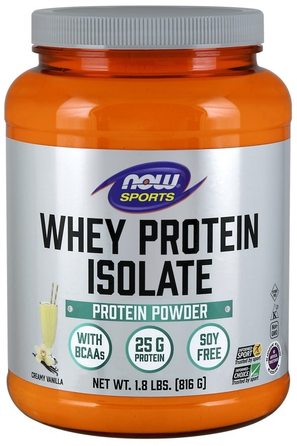 Now Whey Protein Isolate, Creamy Vanilla Powder, 816 gr — Goisco.com