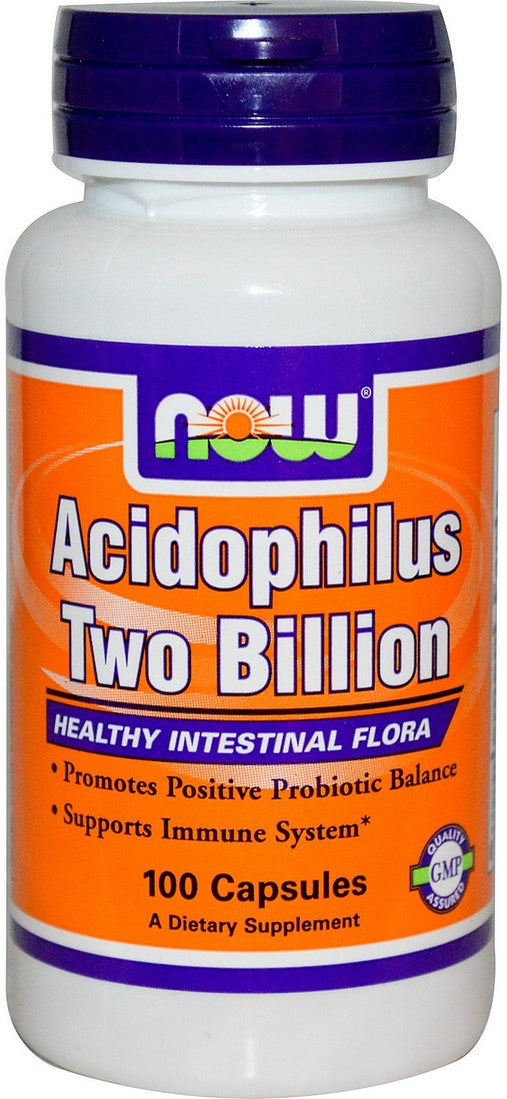 Now Acidophilus 2 Billion Healthy Intestinal Flora Capsules, 100 ct ...