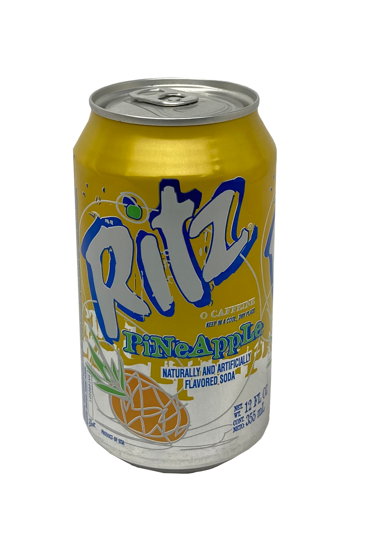 Ritz Pineapple Soda Can, 12 oz — Goisco.com