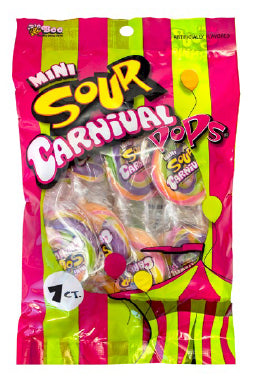 Bee Mini Sour Carnival Pops Candy, 7 ct — Goisco.com